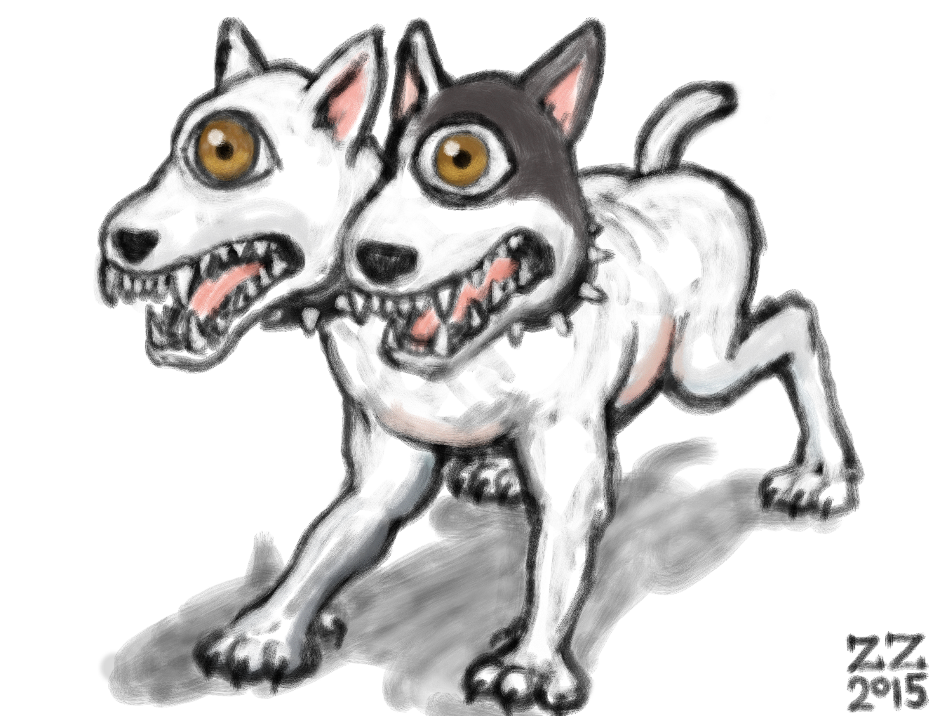 ZZ Cyclops Pitbull Cerberus by zenzmurfy on DeviantArt