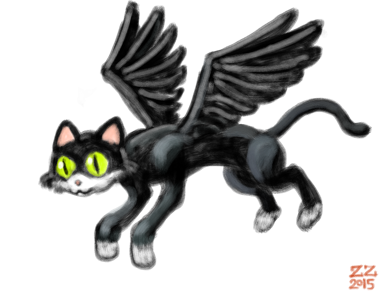 Draw a Cat with Wings by zenzmurfy on DeviantArt