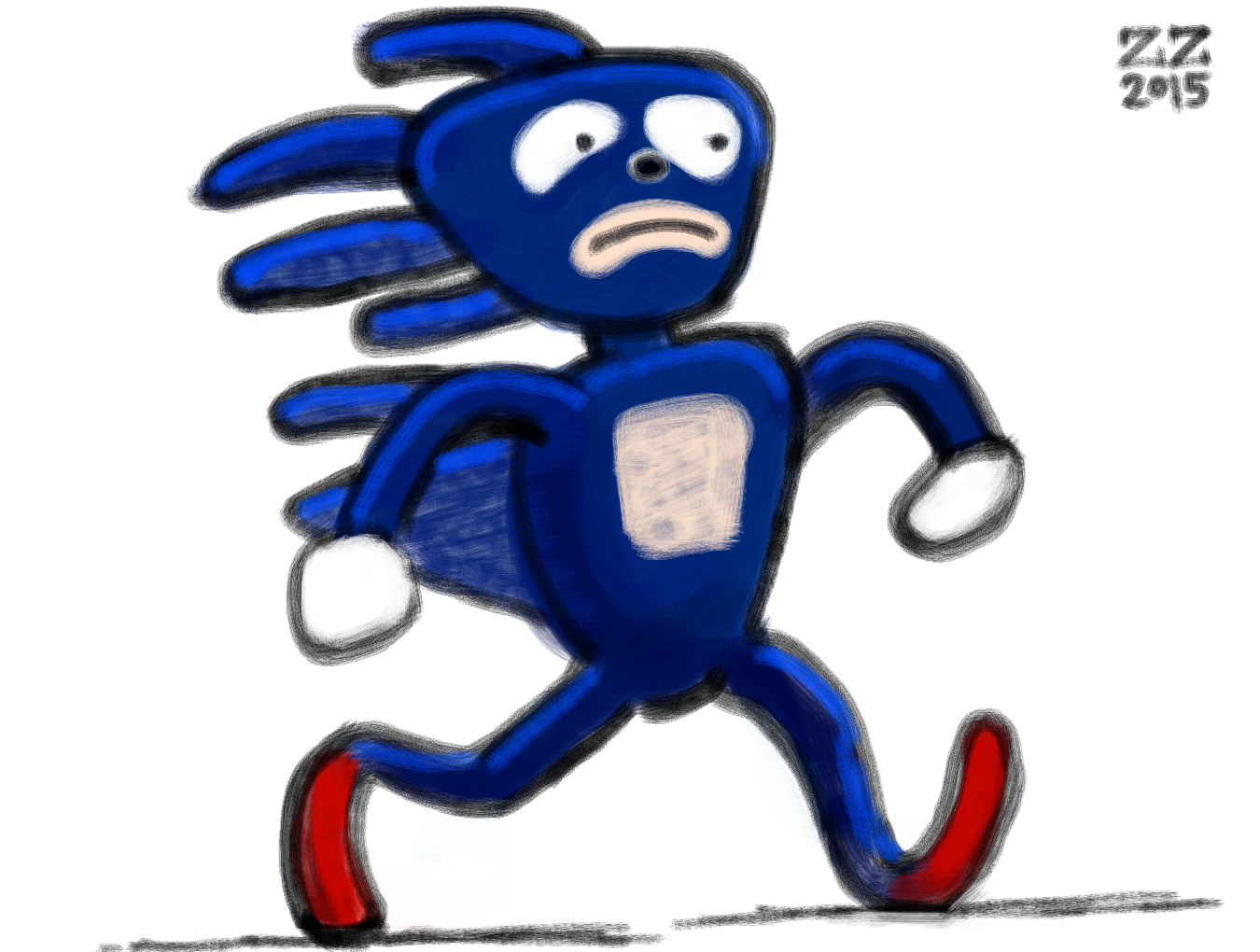 Draw Sanic by zenzmurfy on DeviantArt