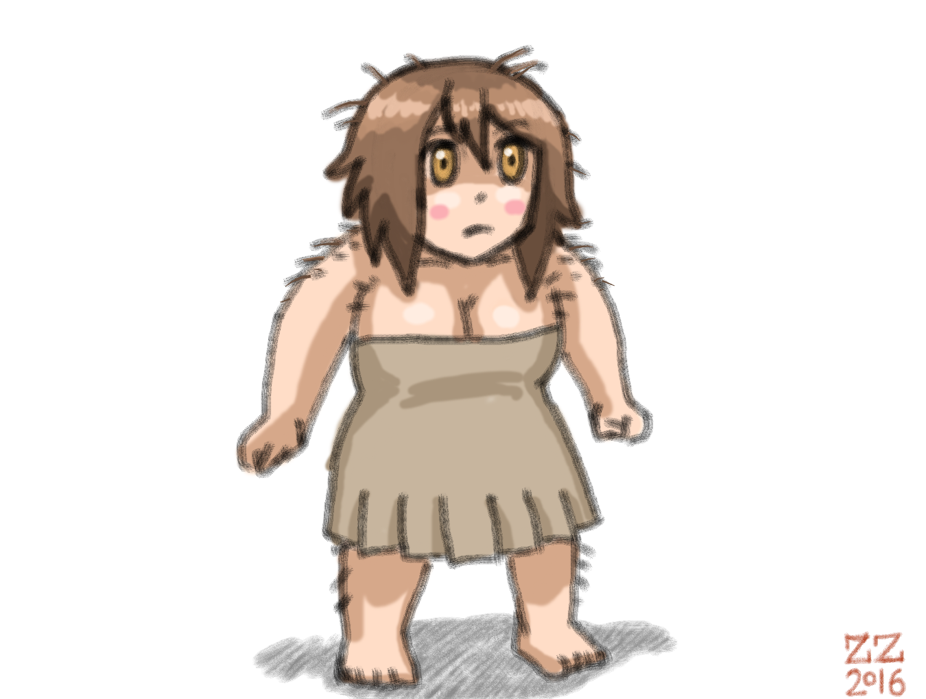 TFWarlock OC Ediara as a neanderthal by zenzmurfy on DeviantArt