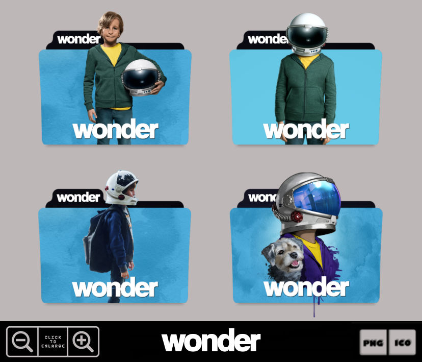 Wonder (2017) folder icon by Bshara1996 on DeviantArt