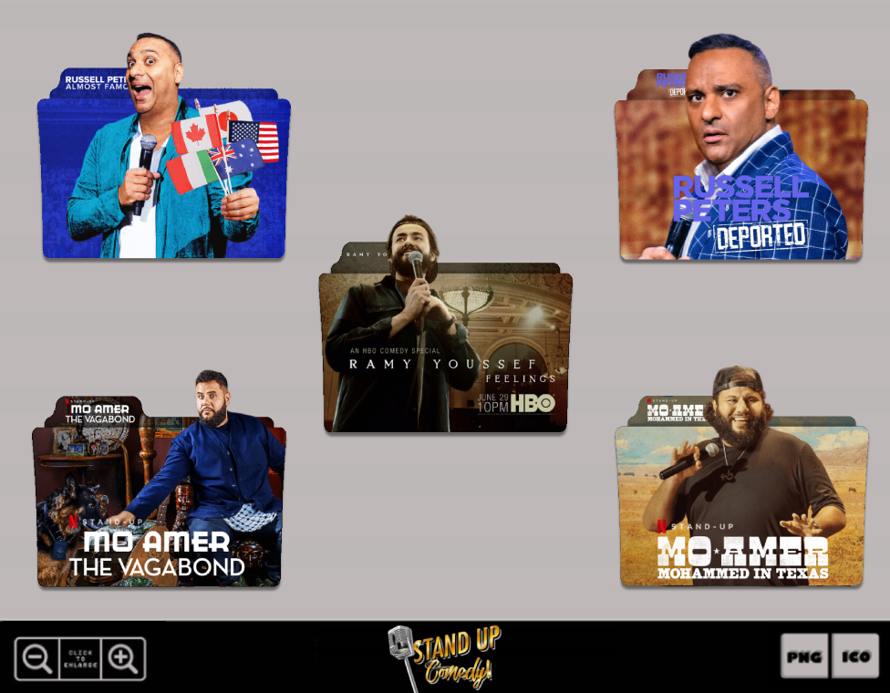 Random StandUp Comdey Shows PACK folder icon by Bshara1996 on DeviantArt