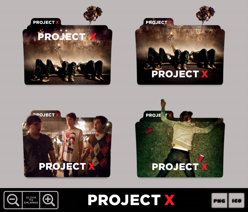 Project X (2012) folder icon by Bshara1996 on DeviantArt