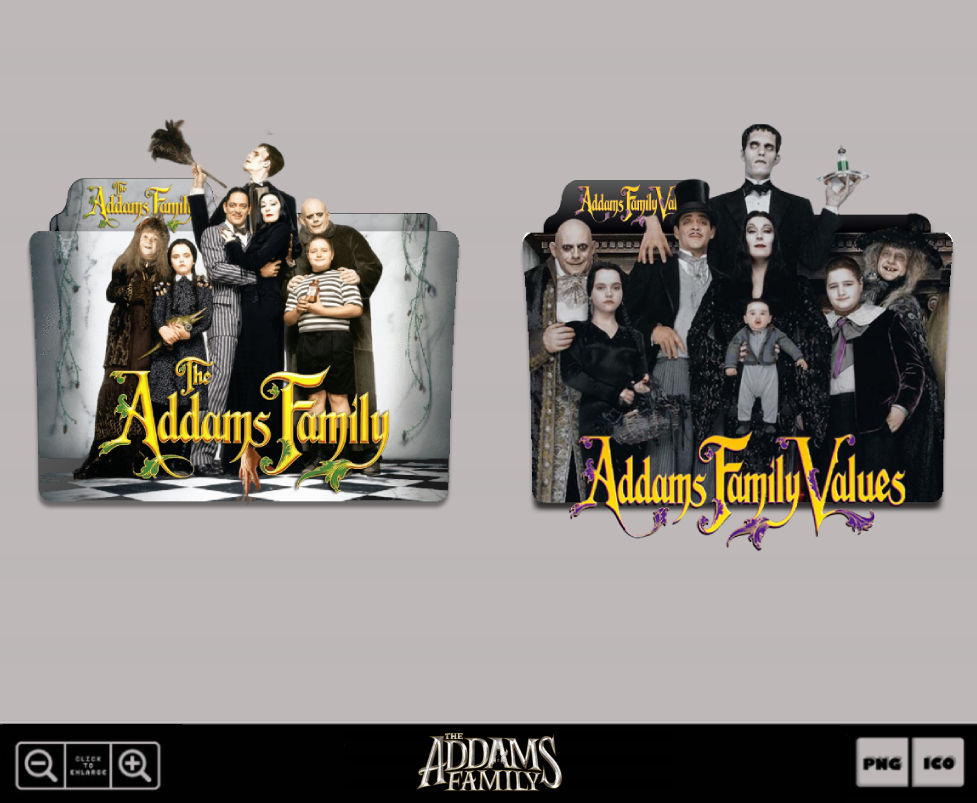 Addams Family PACK (1991) (1993) folder icon by Bshara1996 on DeviantArt