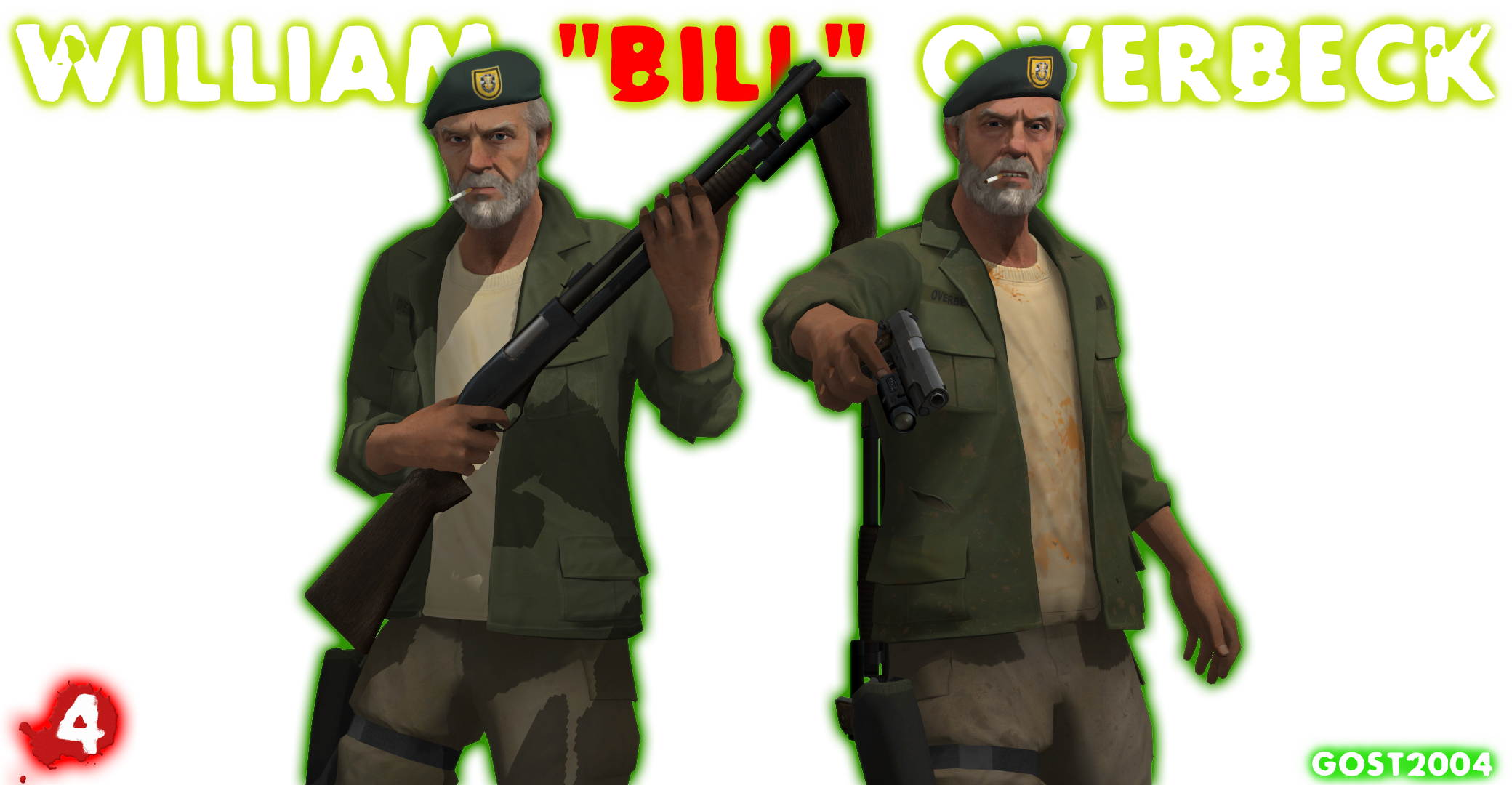 William Bill Overbeck Left 4 Dead MMD +DL by Gost2004 on DeviantArt