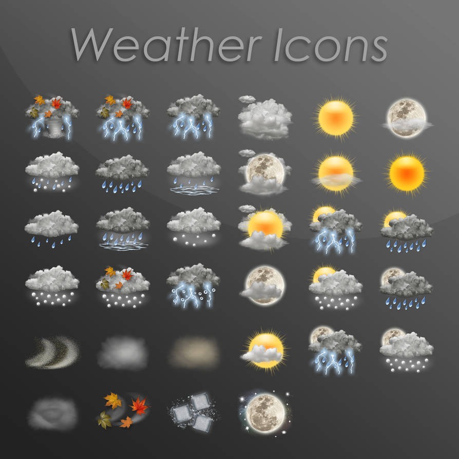 Weather Icons by Jackseller on DeviantArt