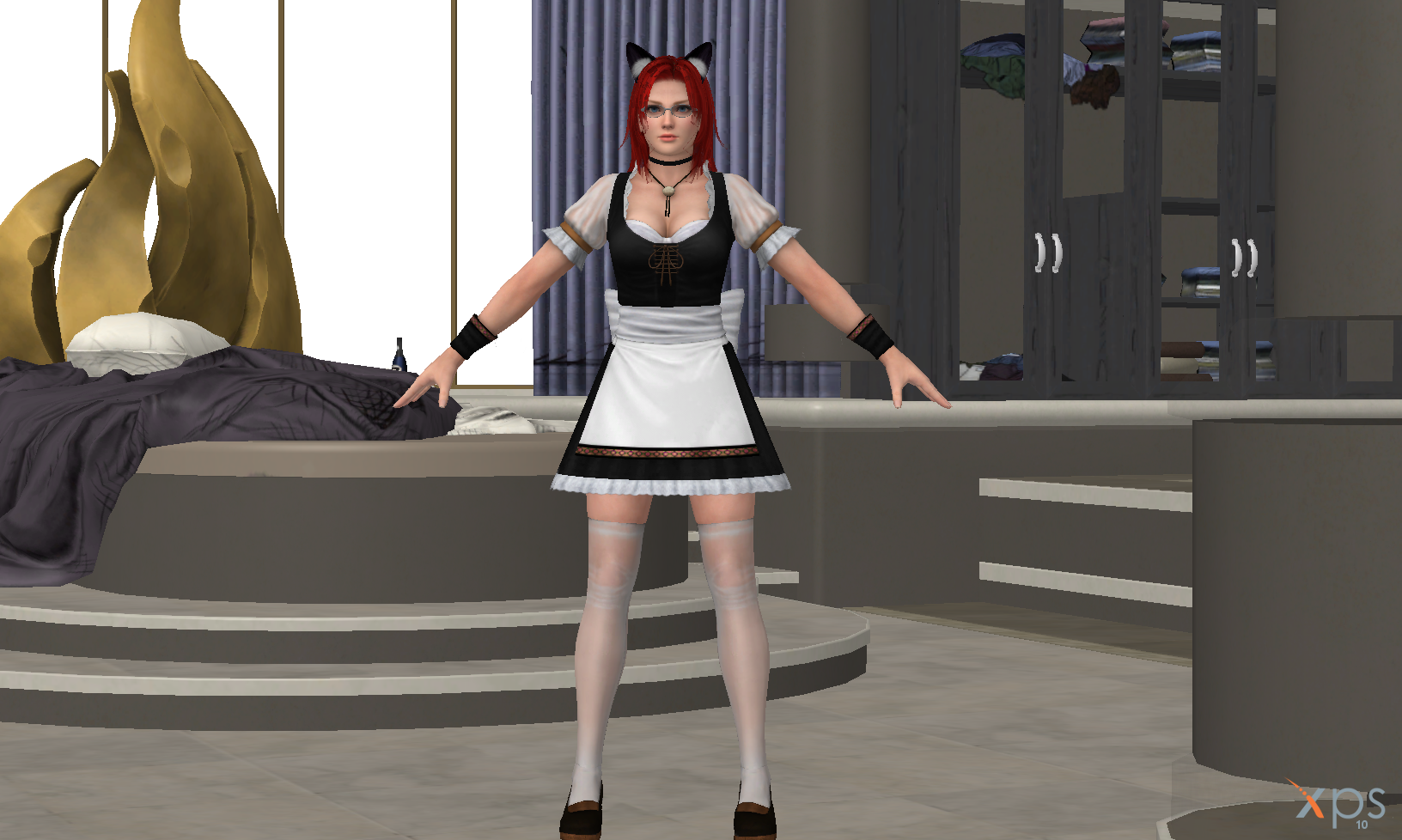 Xps Mod Leifang Tina Kitty Maid By Mojoexcalibur2000 On Deviantart