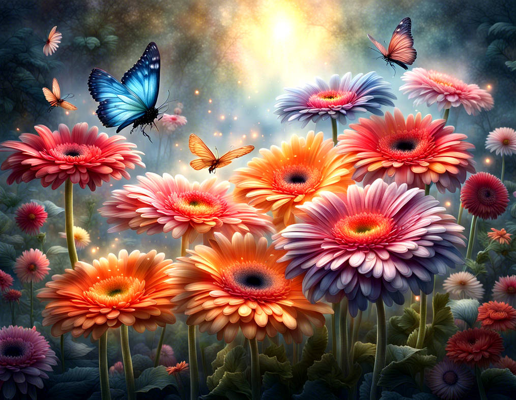 gerberas by AlyMoon12 on DeviantArt