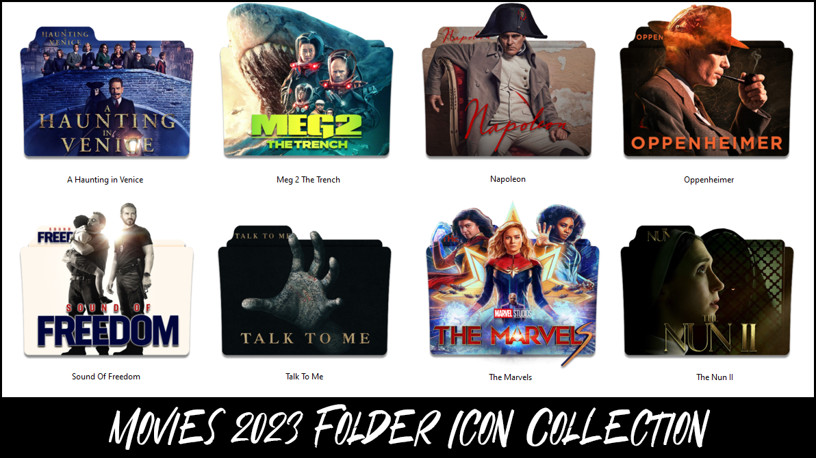 Movies 2023 Folder Icon Collection by eslamzewail on DeviantArt