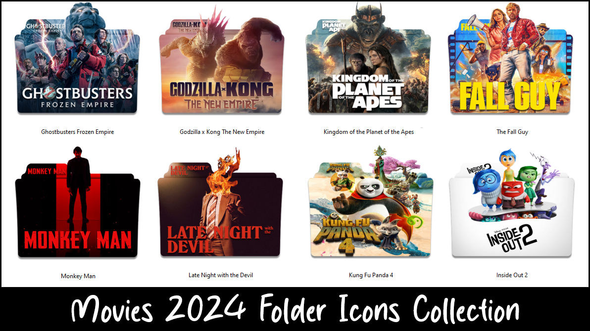Movies 2024 Folder Icons Collection by eslamzewail on DeviantArt