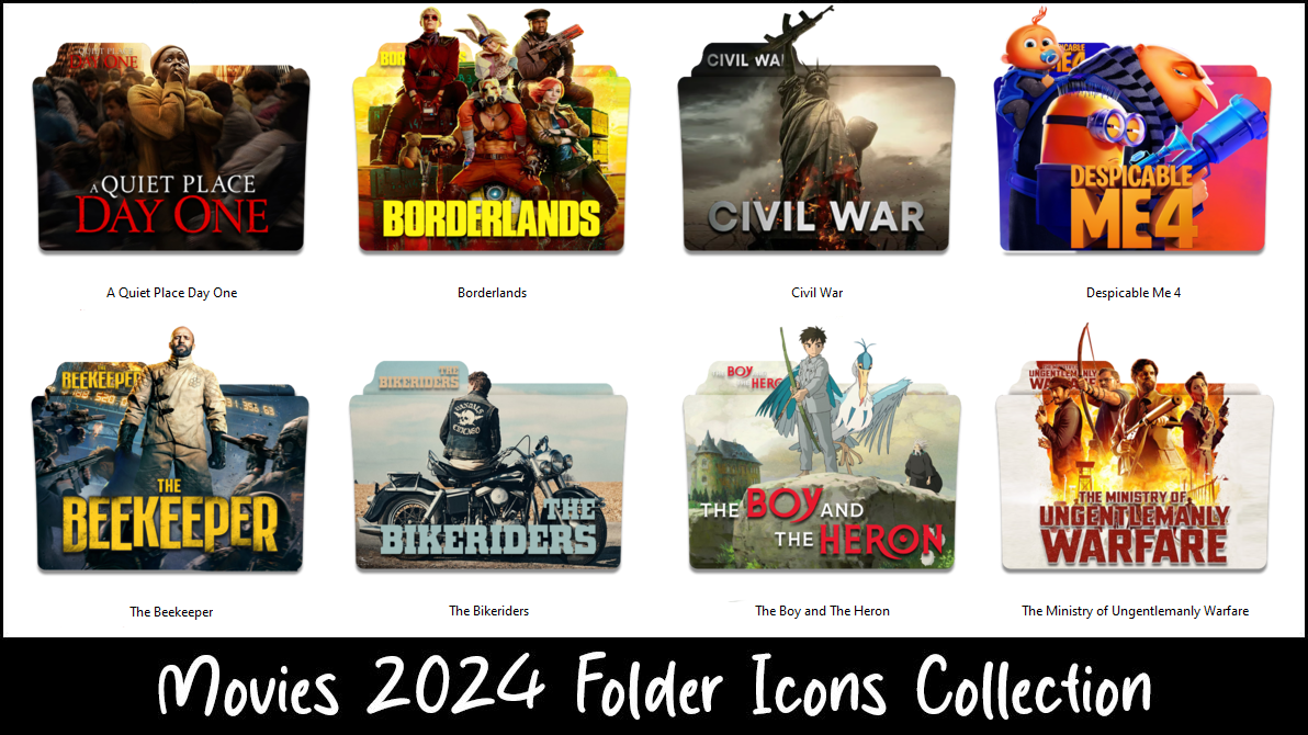 Movies 2024 Folder Icons Collection 2 by eslamzewail on DeviantArt