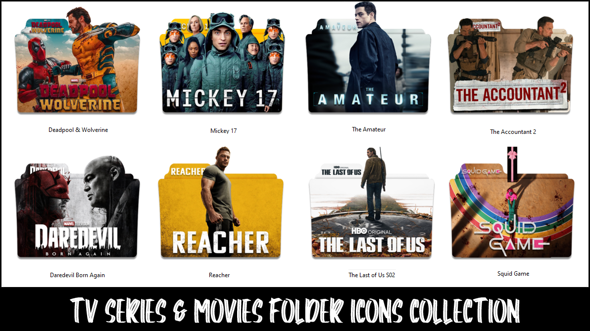 Tv Series And Movies Folder Icons Collection by eslamzewail on DeviantArt