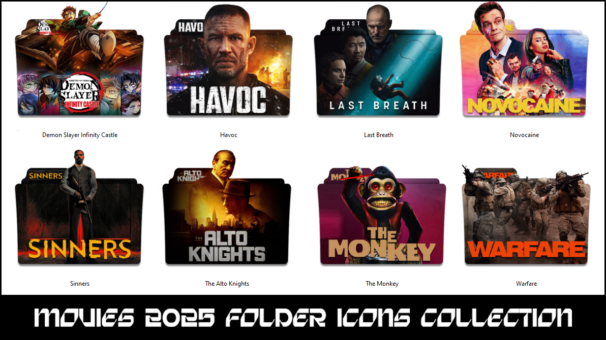 Movies 2025 Folder Icons Collection by eslamzewail on DeviantArt