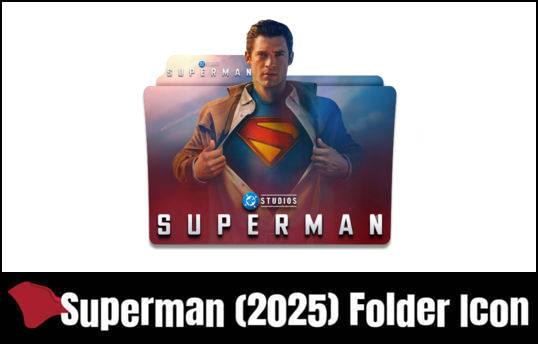 Superman (2025) New Folder Icon V6 by eslamzewail on DeviantArt