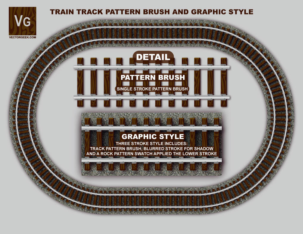 Railroad Track Pattern Brush by vectorgeek on DeviantArt