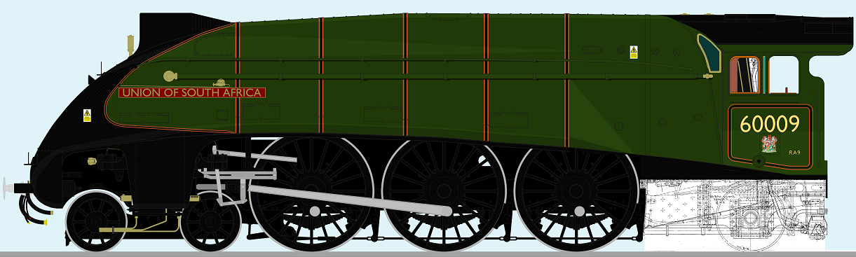 Drawing progress - LNER A4 by 2509-Silverlink on DeviantArt
