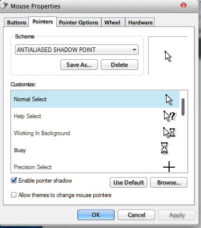 Classic cursor with point and shadow by tiberium20 on DeviantArt