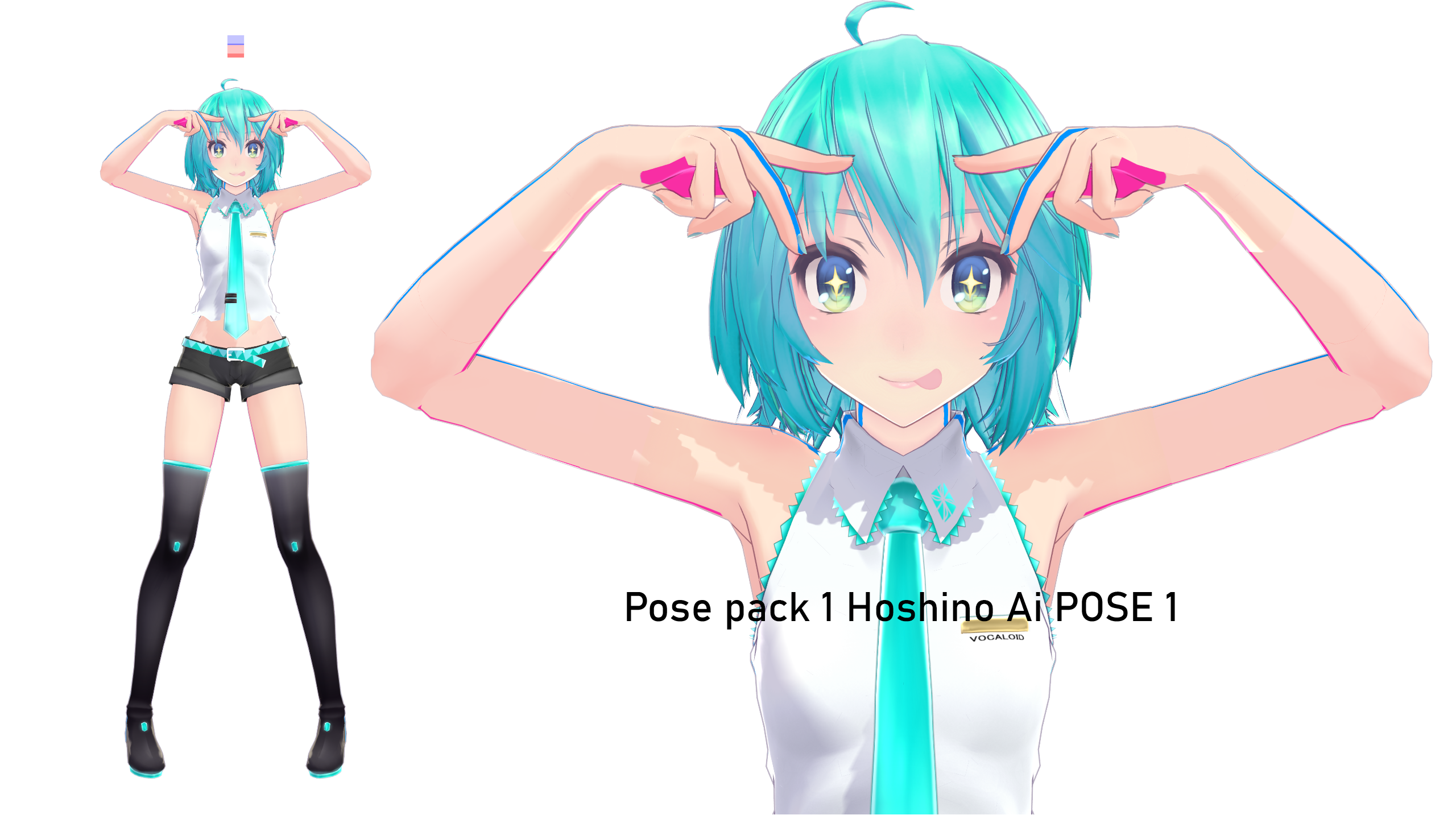 MMD pose pack 1 : Hoshino Ai : POSE 1(Version 1) by JuouNexus on DeviantArt