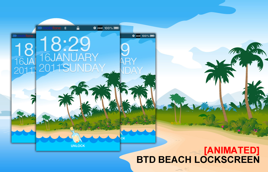 BTD Beach Lockscreen-Animated by BTDGroup on DeviantArt