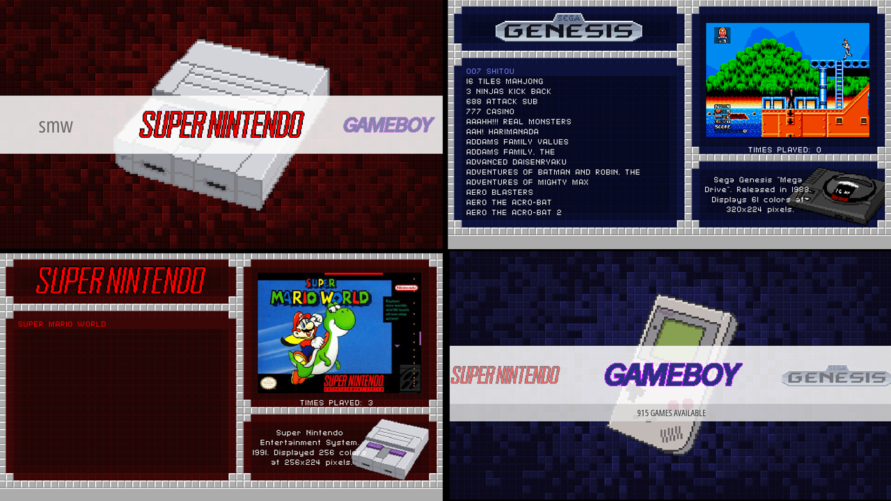 Pixel Theme for EmulationStation by Ryokai on DeviantArt