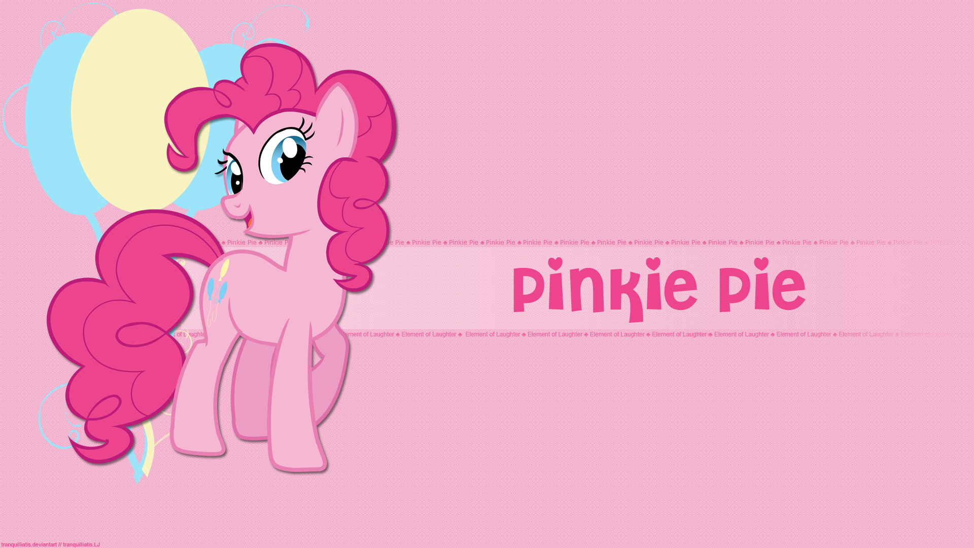 MLP: FIM Pinkie Pie Desktop Wallpaper by Tranquilliatis on DeviantArt