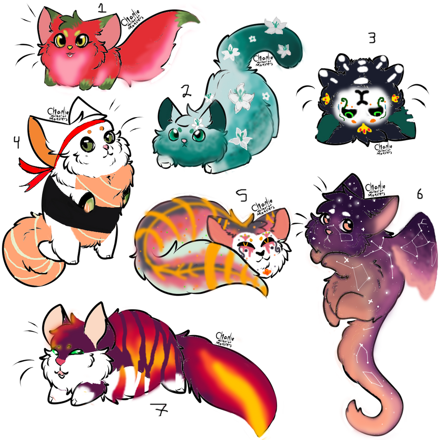 Fluffy Cat Adopts 4/7 open by TinyToonOfHappyTown on DeviantArt