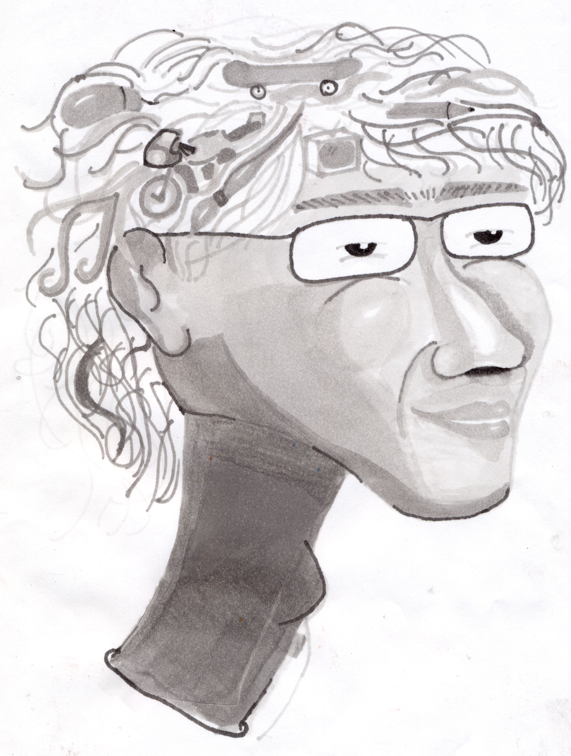 Caricature self portrait by yashrg on DeviantArt