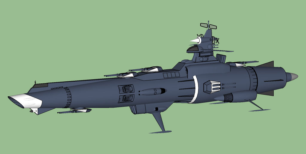 EDF-UNCF-Hood class cruiser .skp by NezumiYuki on DeviantArt