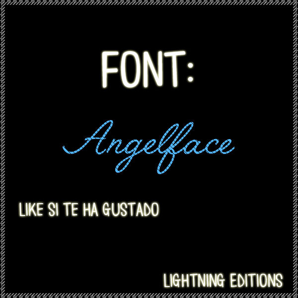 Font Angelface by LightningEditions on DeviantArt