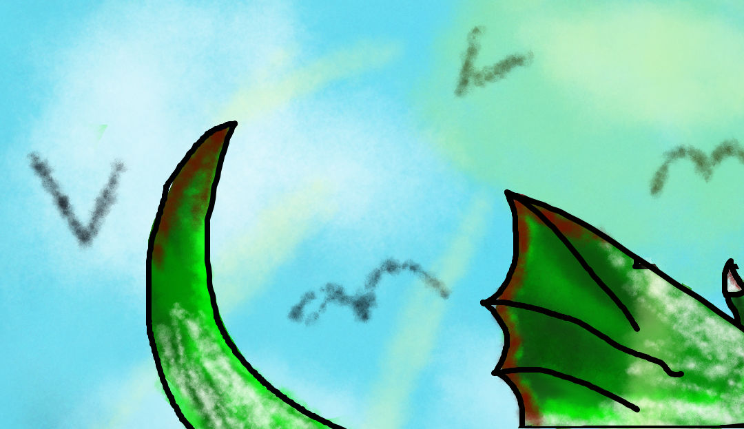 Random Dragon Painting by Foxyfame123 on DeviantArt