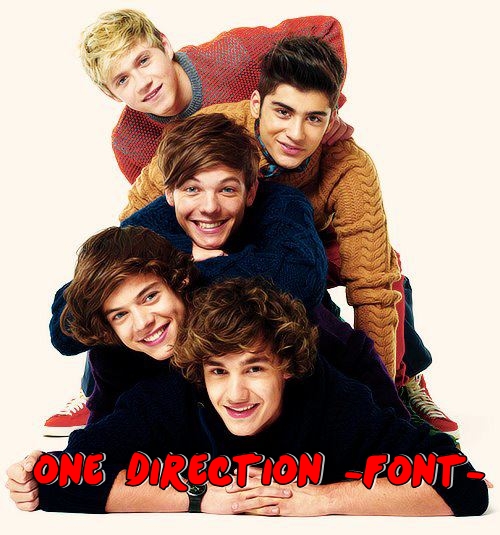 ONE DIRECTION FONT by Vaale-Editions on DeviantArt