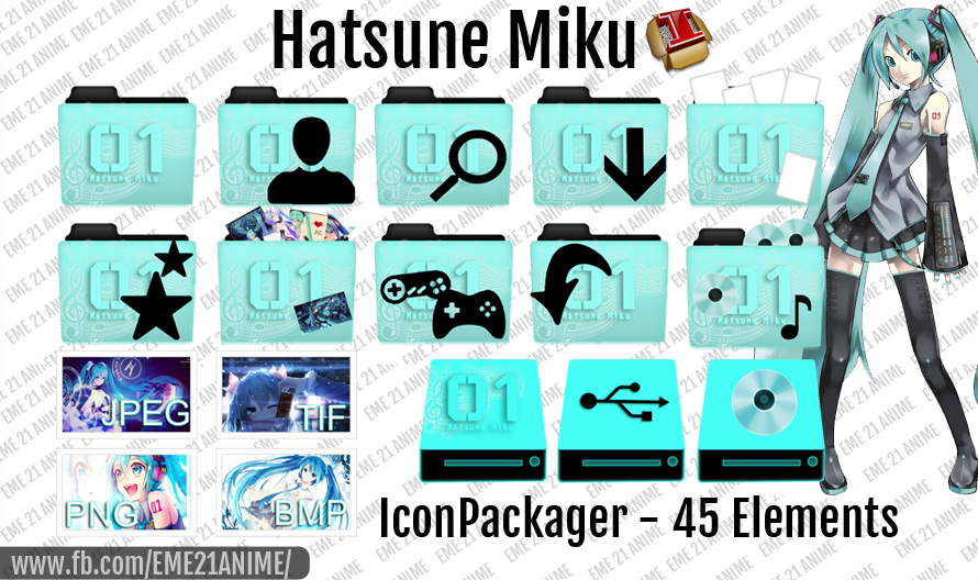 IconPackager / Hatsune Miku by EME-21 on DeviantArt