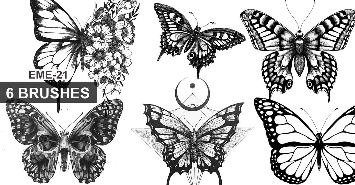 BRUSHES BUTTERFLY PHOTOSHOP by EME-21 on DeviantArt