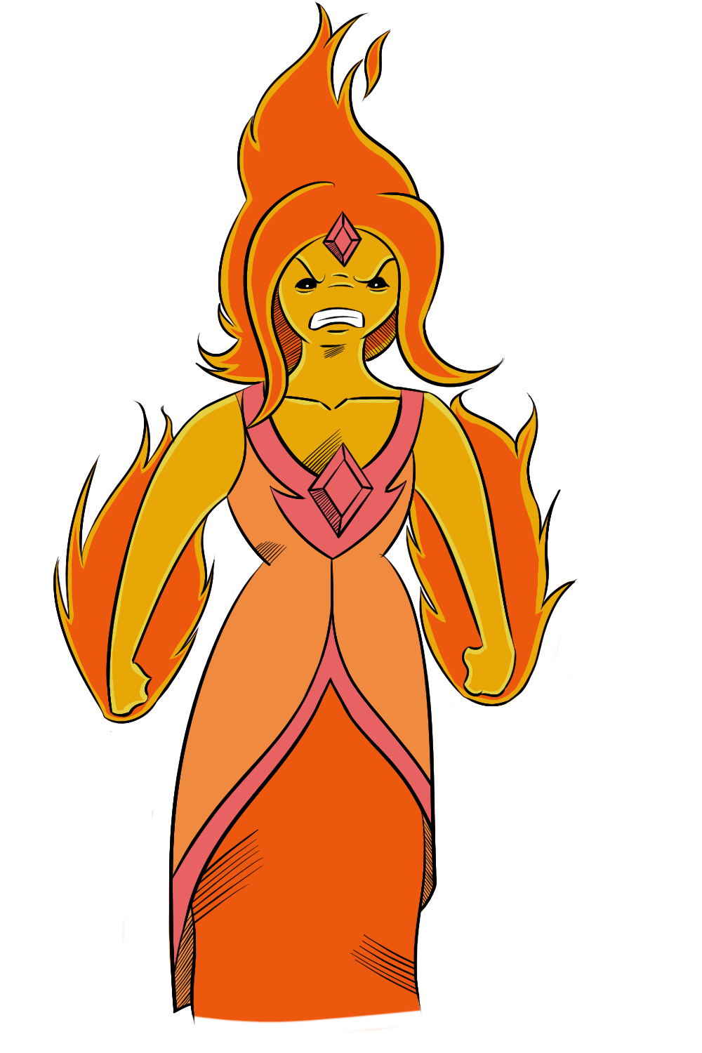 Adventure Time : Flame Princess by OwenOak95 on DeviantArt