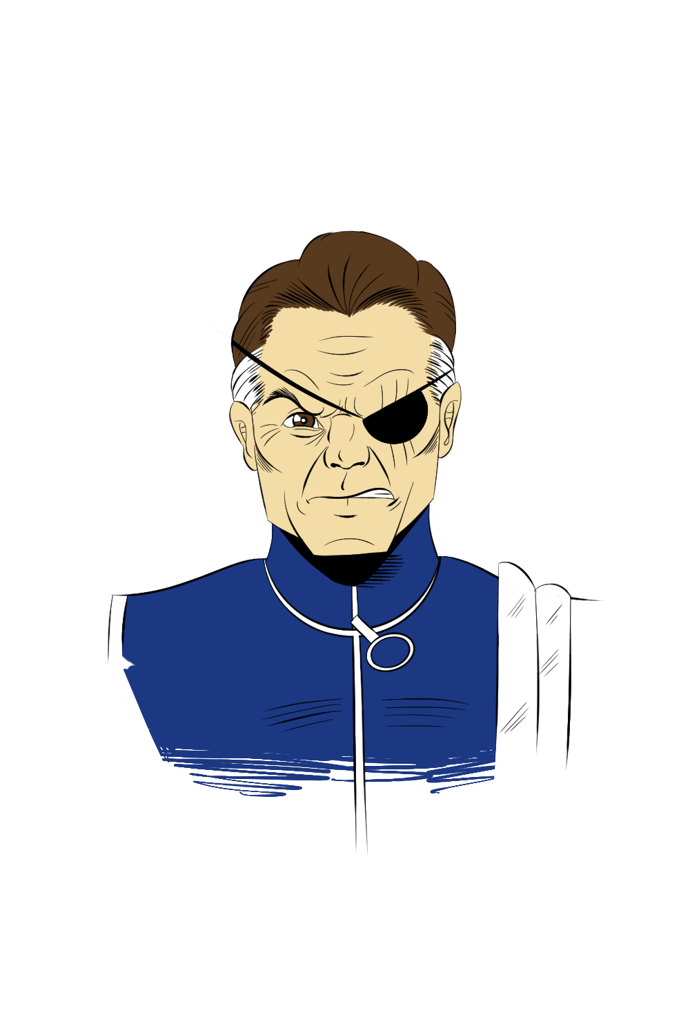 Nick Fury Portrait by OwenOak95 on DeviantArt