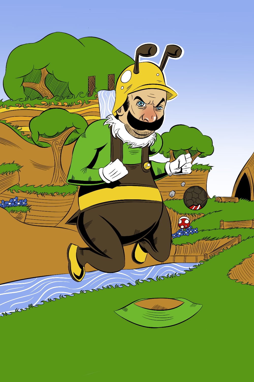 Super Mario Galaxy - Bee Luigi by OwenOak95 on DeviantArt