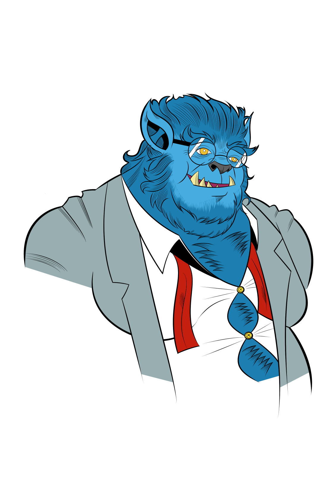 Chubby Beast Portrait by OwenOak95 on DeviantArt