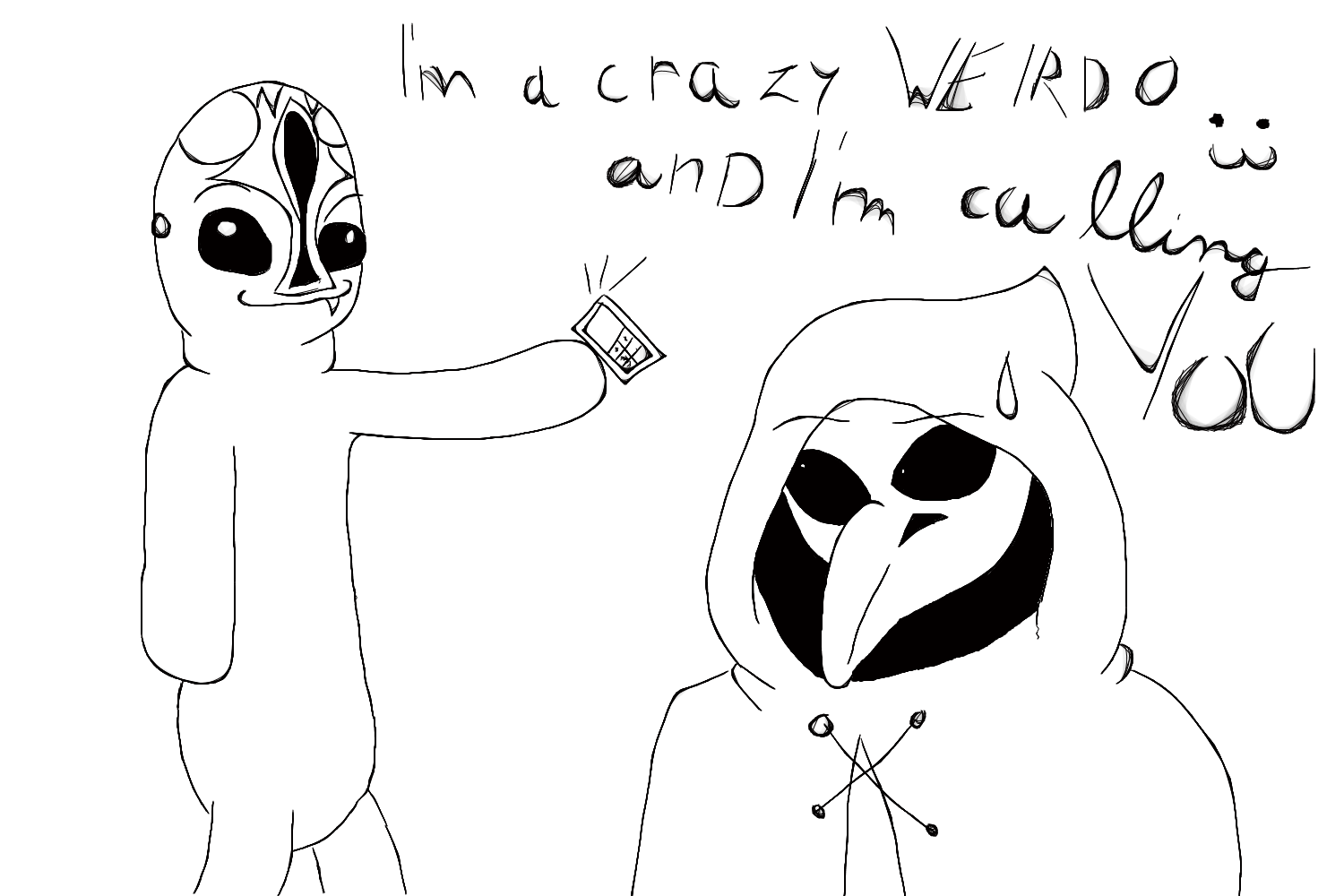 SCP 173 and 049 by IanDrawsArt on DeviantArt