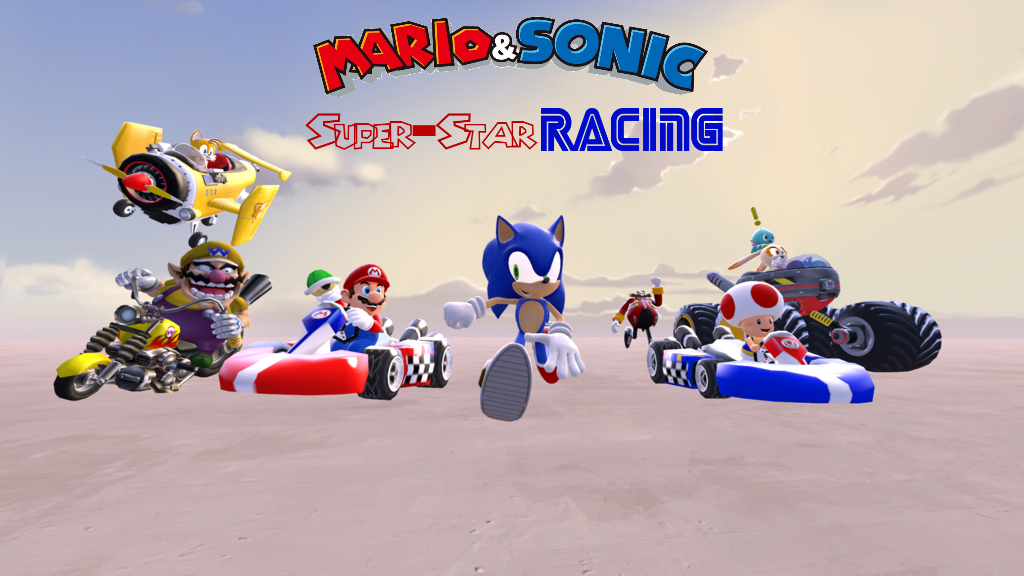 Sonic And Mario Kart Game