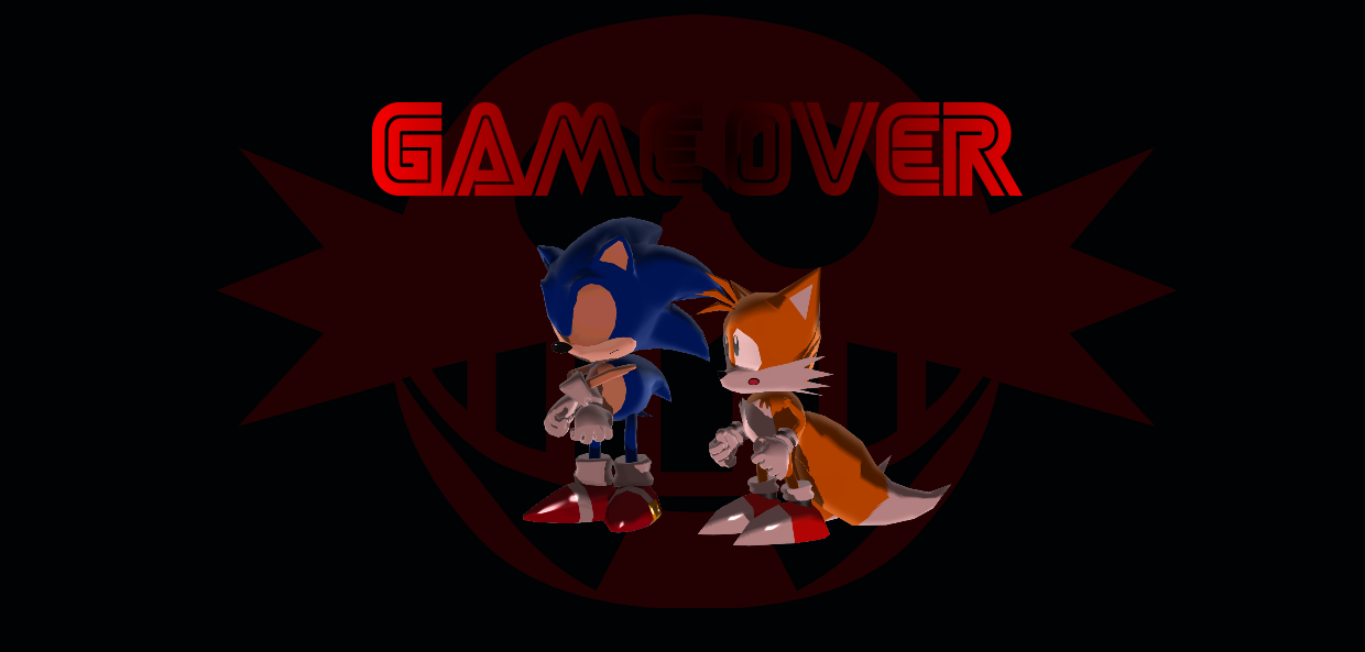 Sonic Game Over Screen