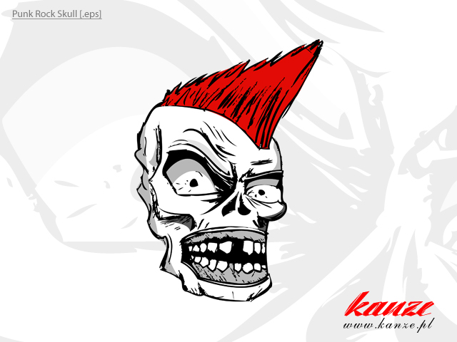 Punk Rock Skull Vector Eps By Kanzeforyou On Deviantart