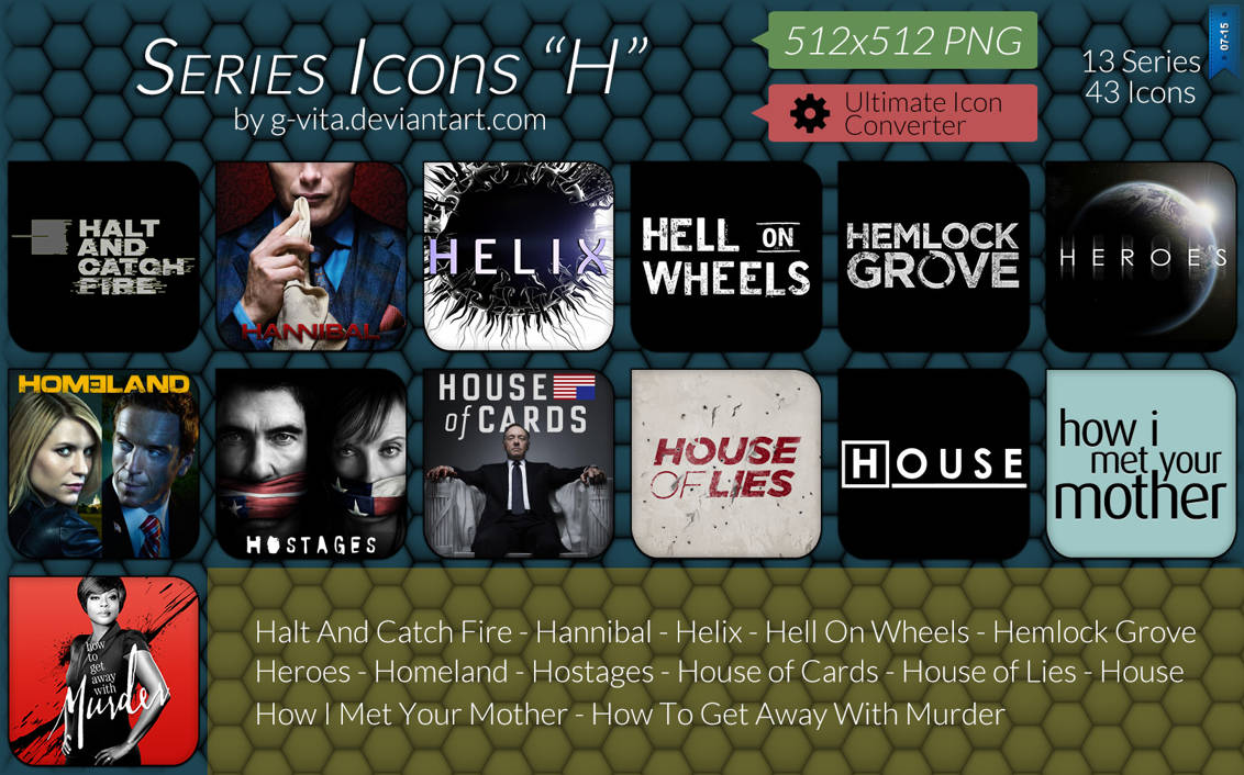 TV Series Icons H by g-Vita on DeviantArt