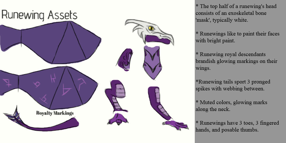 WOF Fanmade Species - Runewing by Zyardejan on DeviantArt