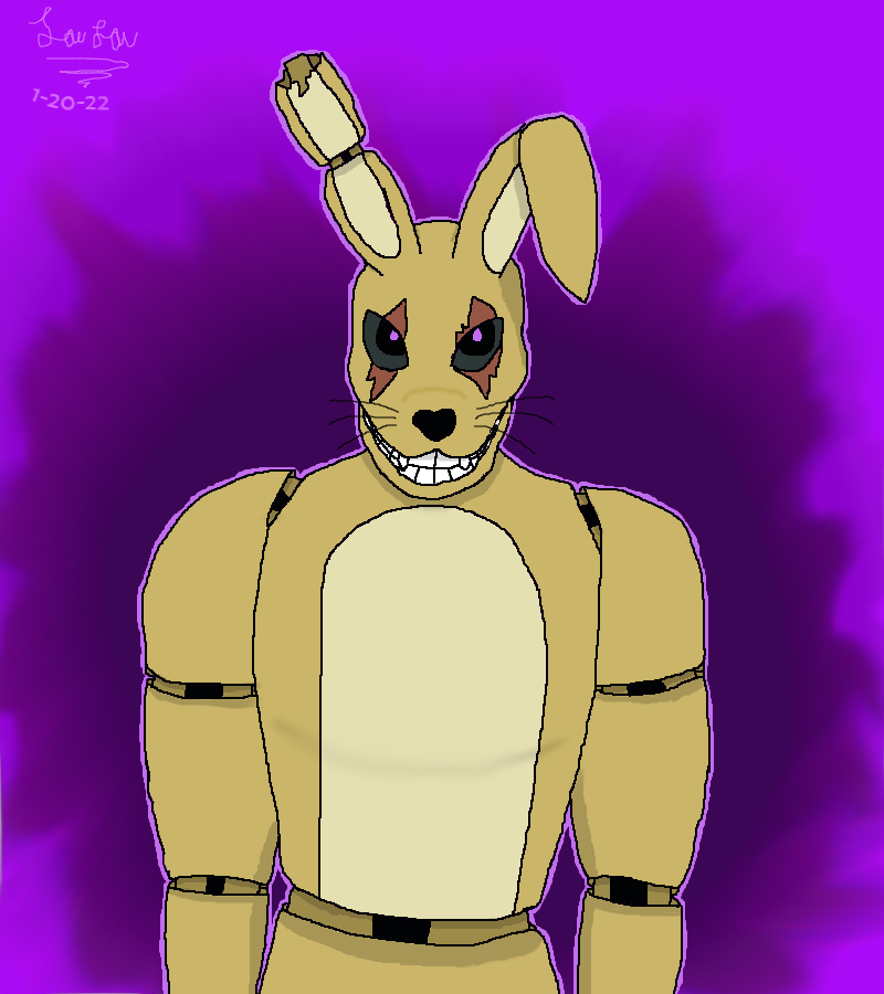 SpringTrap The Purple Guy by LouLouArtwork on DeviantArt