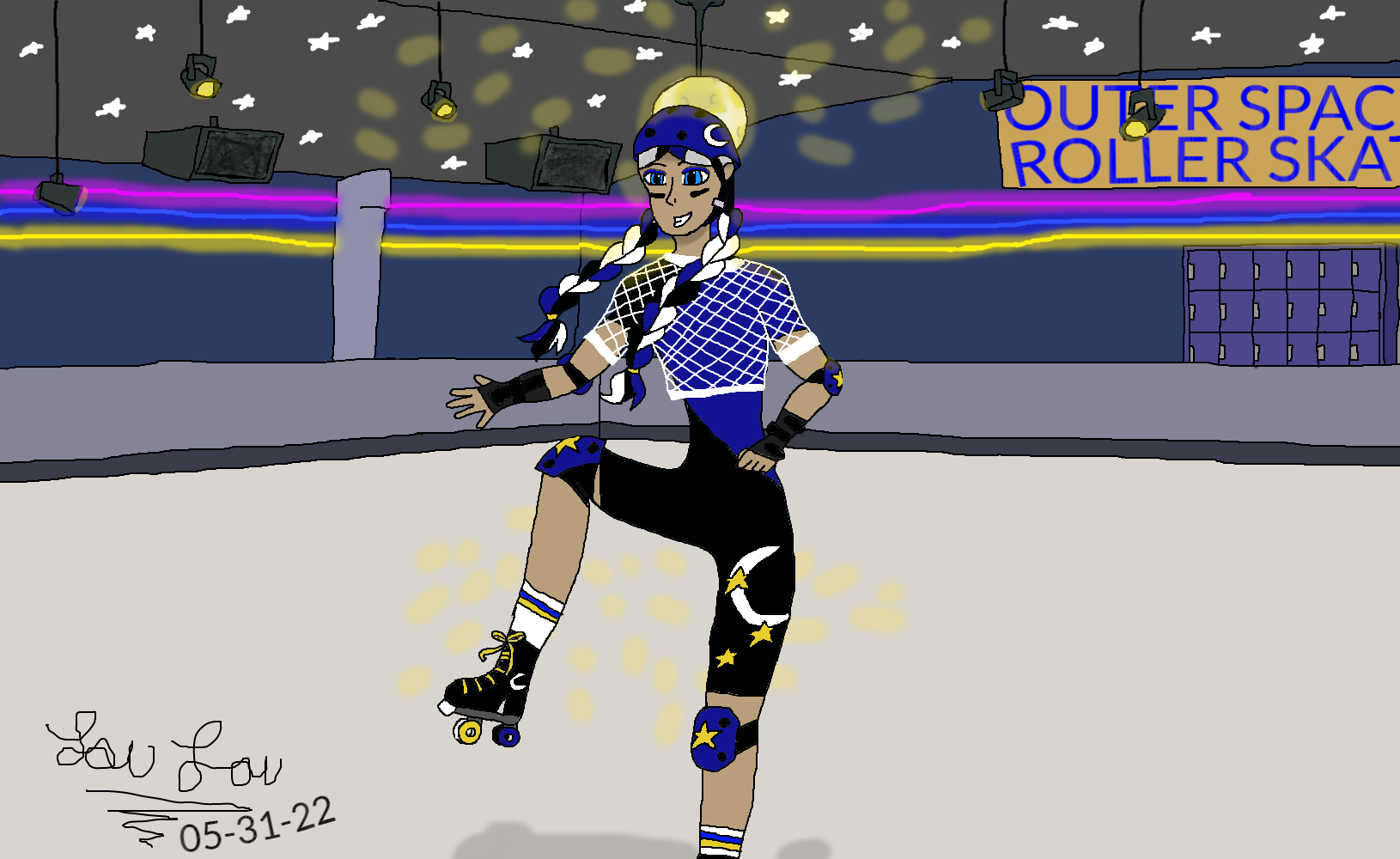 Roller Skater Luna by LouLouArtwork on DeviantArt