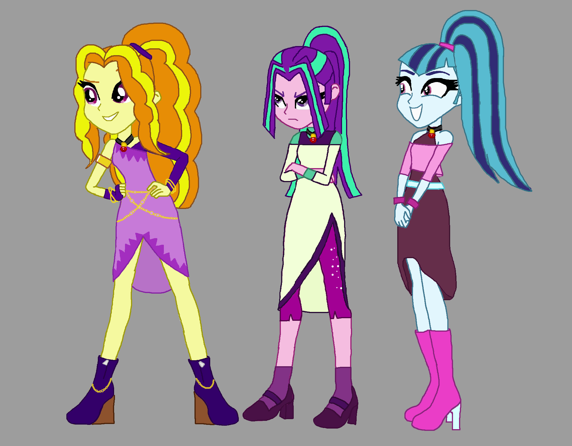 The Dazzlings redesign. by LouLouArtwork on DeviantArt