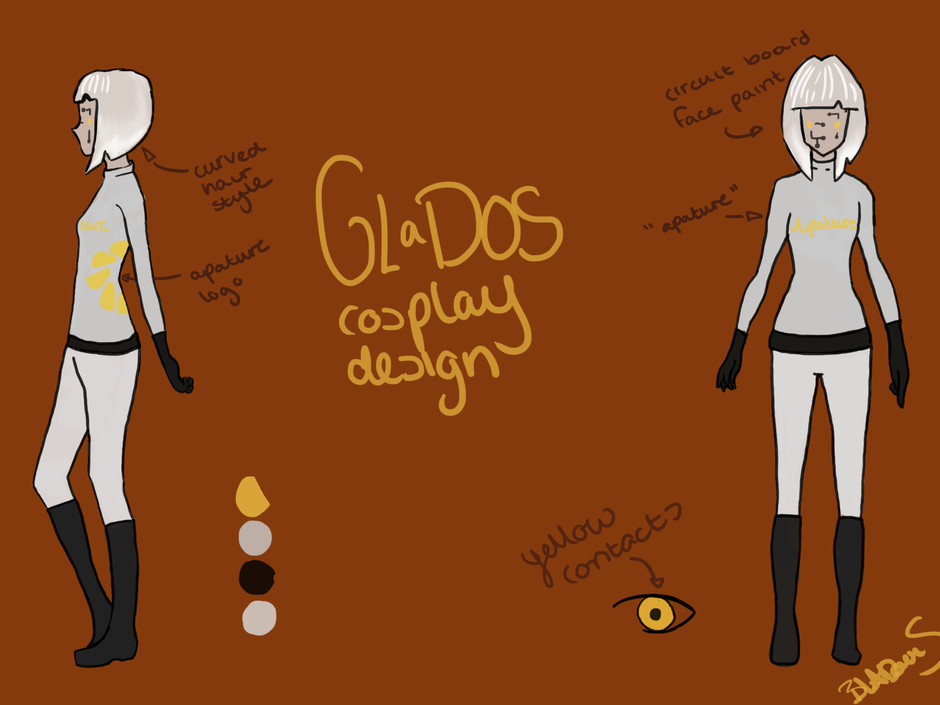 GLaDOS cosplay plan by InfernapeIsASpy on DeviantArt