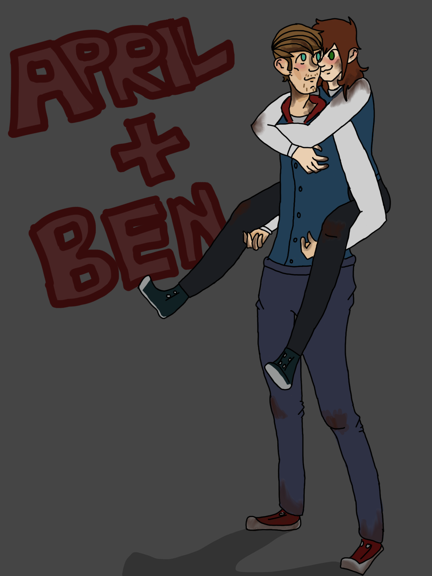 April and Ben Paul by InfernapeIsASpy on DeviantArt