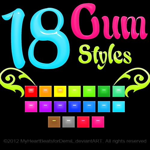 Gum Styles by MyHeartBeatsForDemiL on DeviantArt