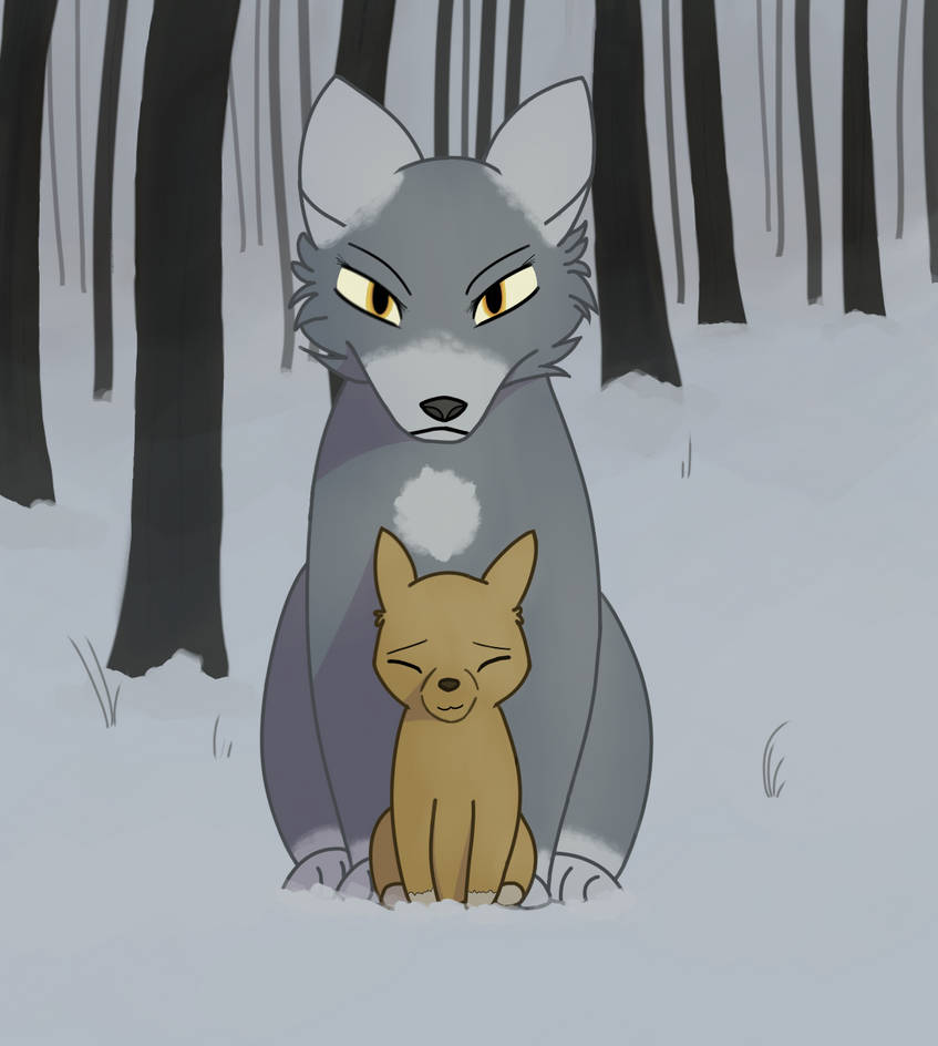 The Wolf and the Fawn by Dapplewhisker113 on DeviantArt